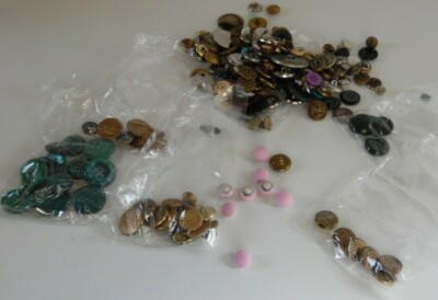 Lot Of Old Buttons metal plastic some sets | eBay