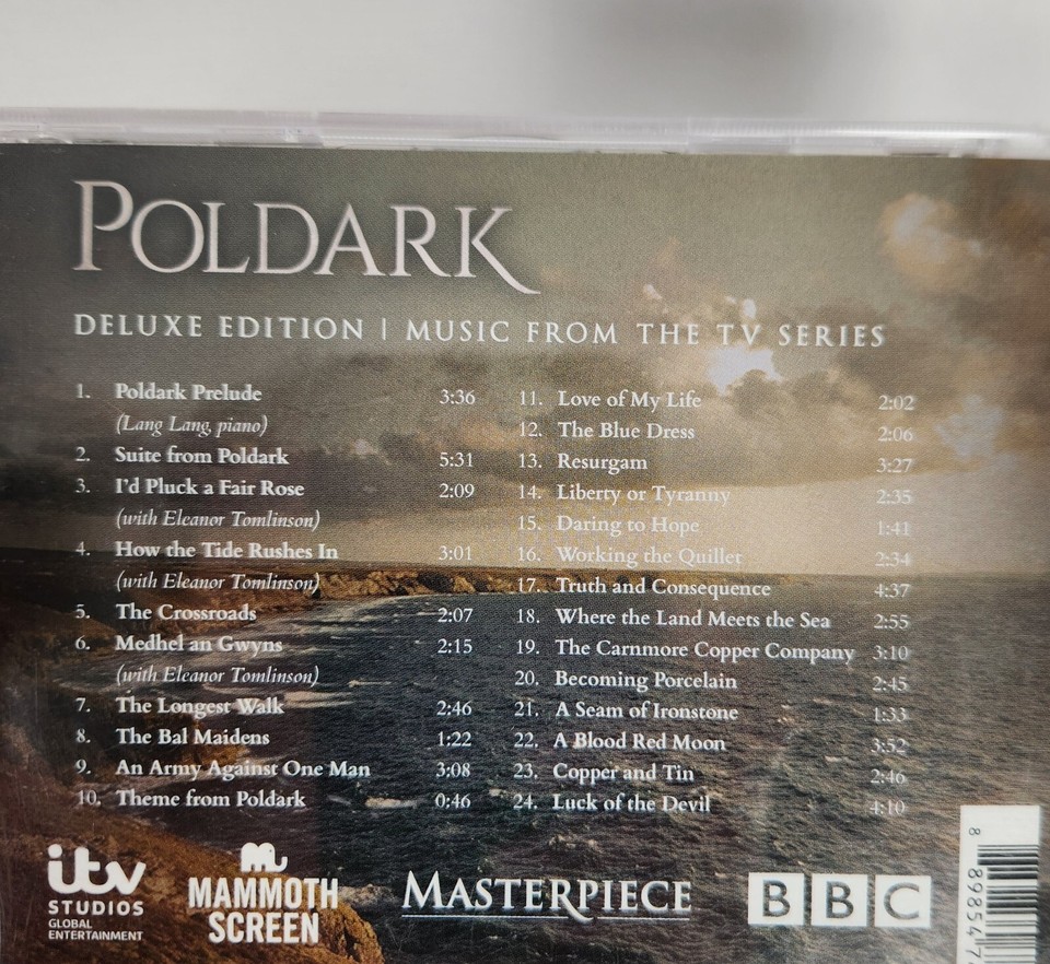 Poldark Music from TV Series CD Deluxe Edition Composer Anne Dudley ...