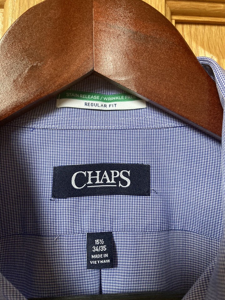 Chaps mens long sleeves shirts. Size Medium. Color Blue New With Tag ...