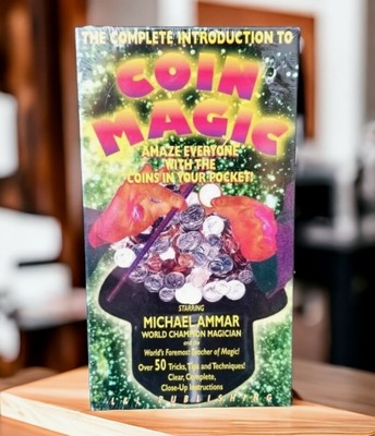 COIN MAGIC Tricks Complete Introduction VHS by Michael Ammar New Sealed ...