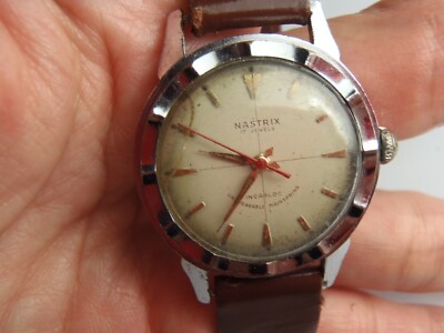 Swiss Nastrix Men's Watch 17j Vintage Mechanical (Manual) Water ...