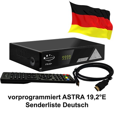 Full HDTV Sat -Receiver Golden Interstar HD FTA S2+ USB Deutsch ...