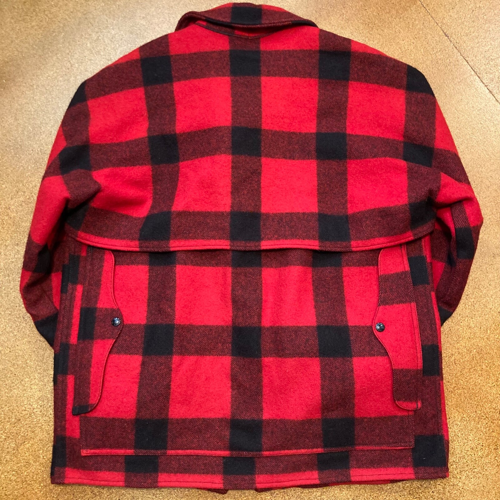 Filson Double Mackinaw Cruiser Coat Sz 46 Red Buffalo… - Gem