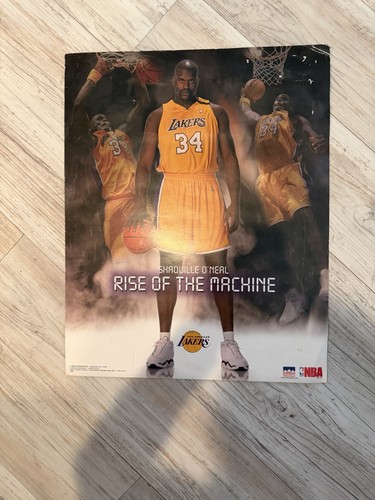 Shaquille O'Neal "Rise of the Machine" Lakers 2003 Card Stock Poster 16 ...
