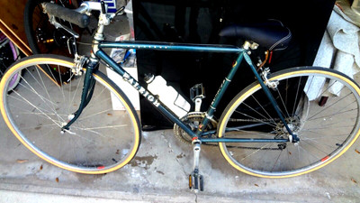 VINTAGE Authetic Raleigh Marathon Unisex Road Bike Green Frame Suntour ...