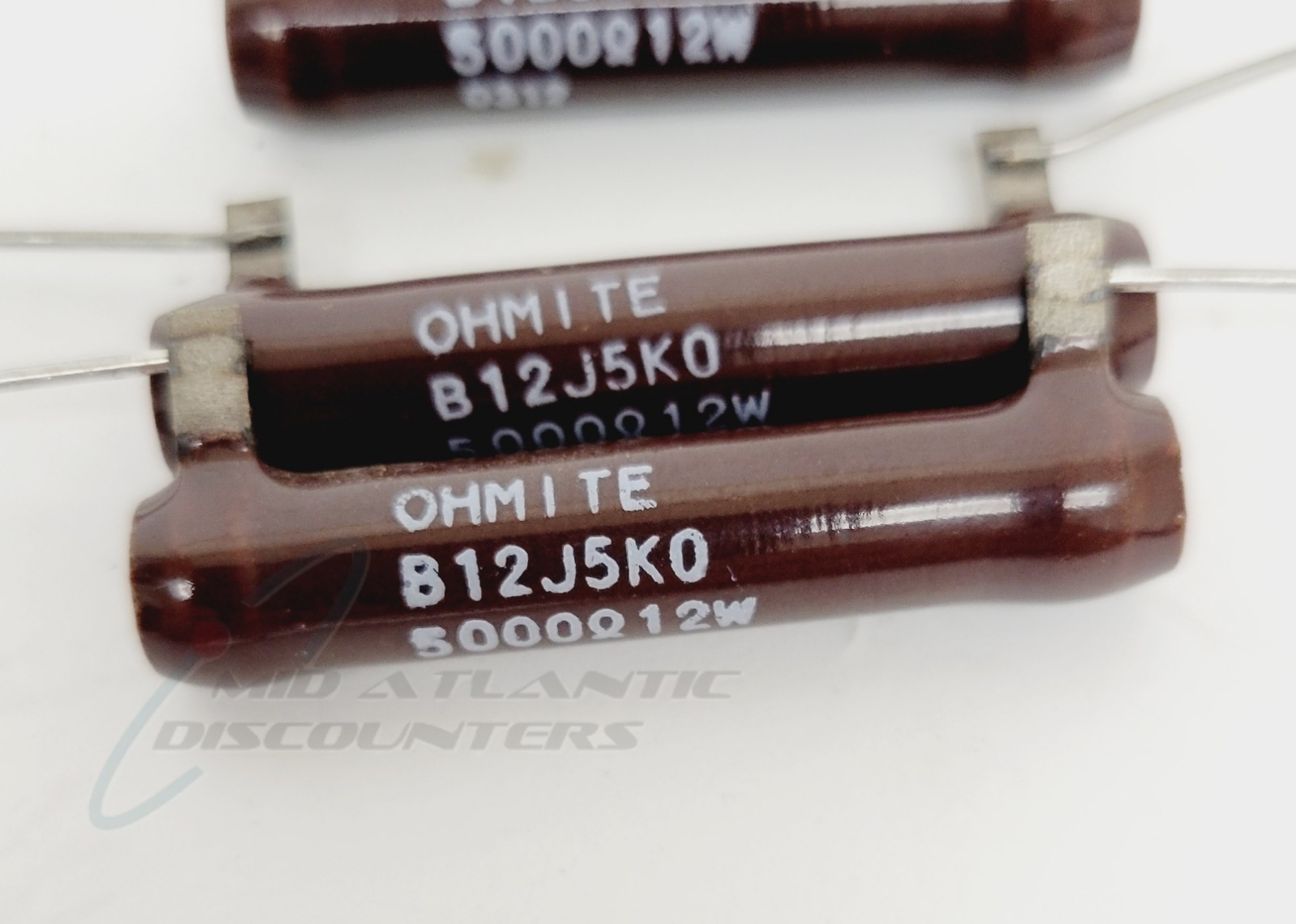 4 Ohmite B12J5K0 Wirewound Resistors - Through Hole 12 Watt 5K 5% Axial ...