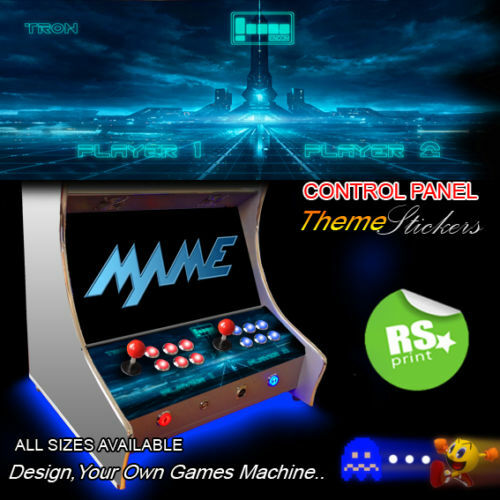 Tron Arcade Control Panel Artwork Stickers Graphics / Laminated | eBay
