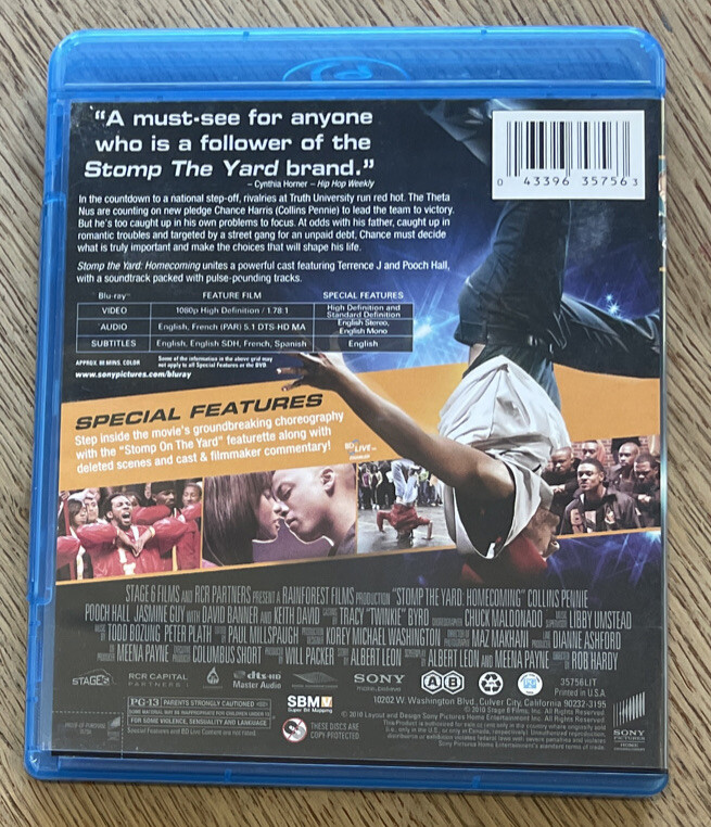 Stomp the Yard 2: Homecoming (Blu-ray/DVD, 2010, 2-Disc Set ...