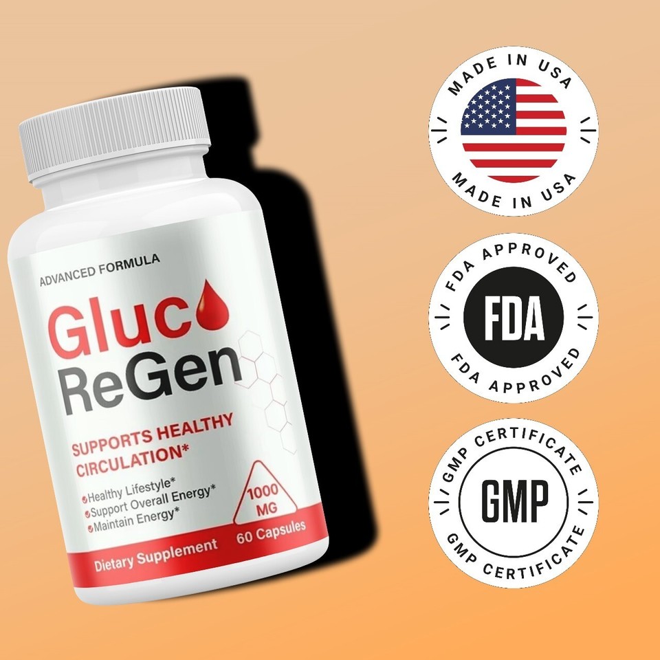 (3 Pack) Gluco Regen Blood Sugar Balance Support, Advanced Blood Health ...