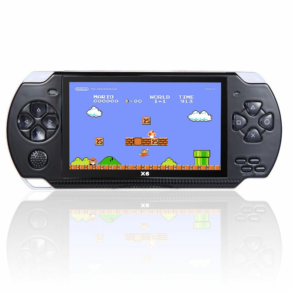 4.3" 8GB X6 Portable Handheld Video Game Console Player 10000 Games ...
