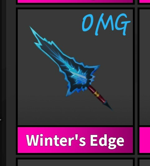 Roblox Murder Mystery 2 WINTERS EDGE MM2 godly knives and guns | eBay