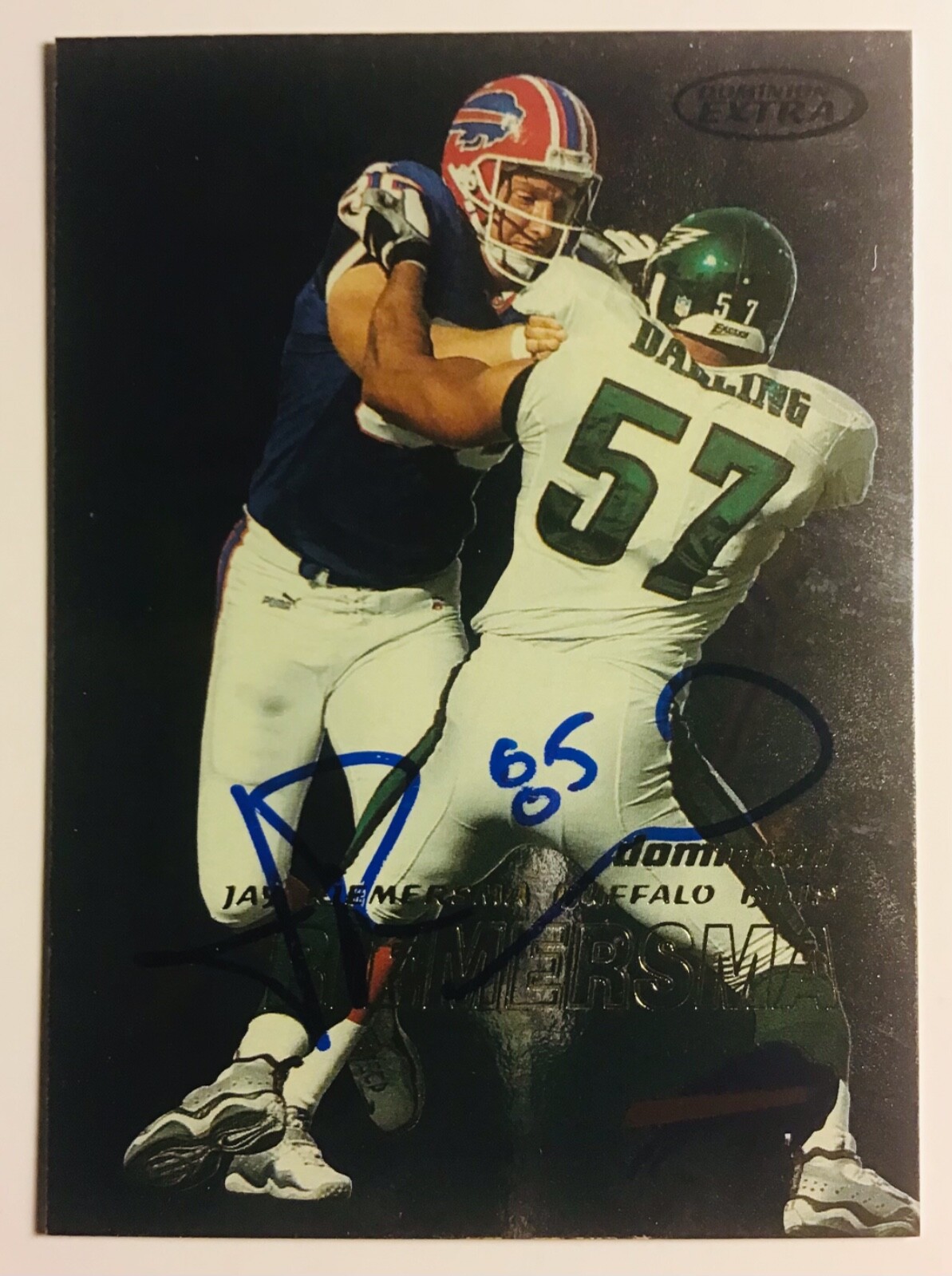 Buffalo Bills JAY RIEMERSMA autograph auto signed 2000 FLEER DOMINION ...