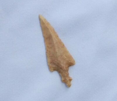 SAHARA NEOLITHIC BARBED STEMMED UNIFACE POINT - PINK STREAKED FLINT | eBay