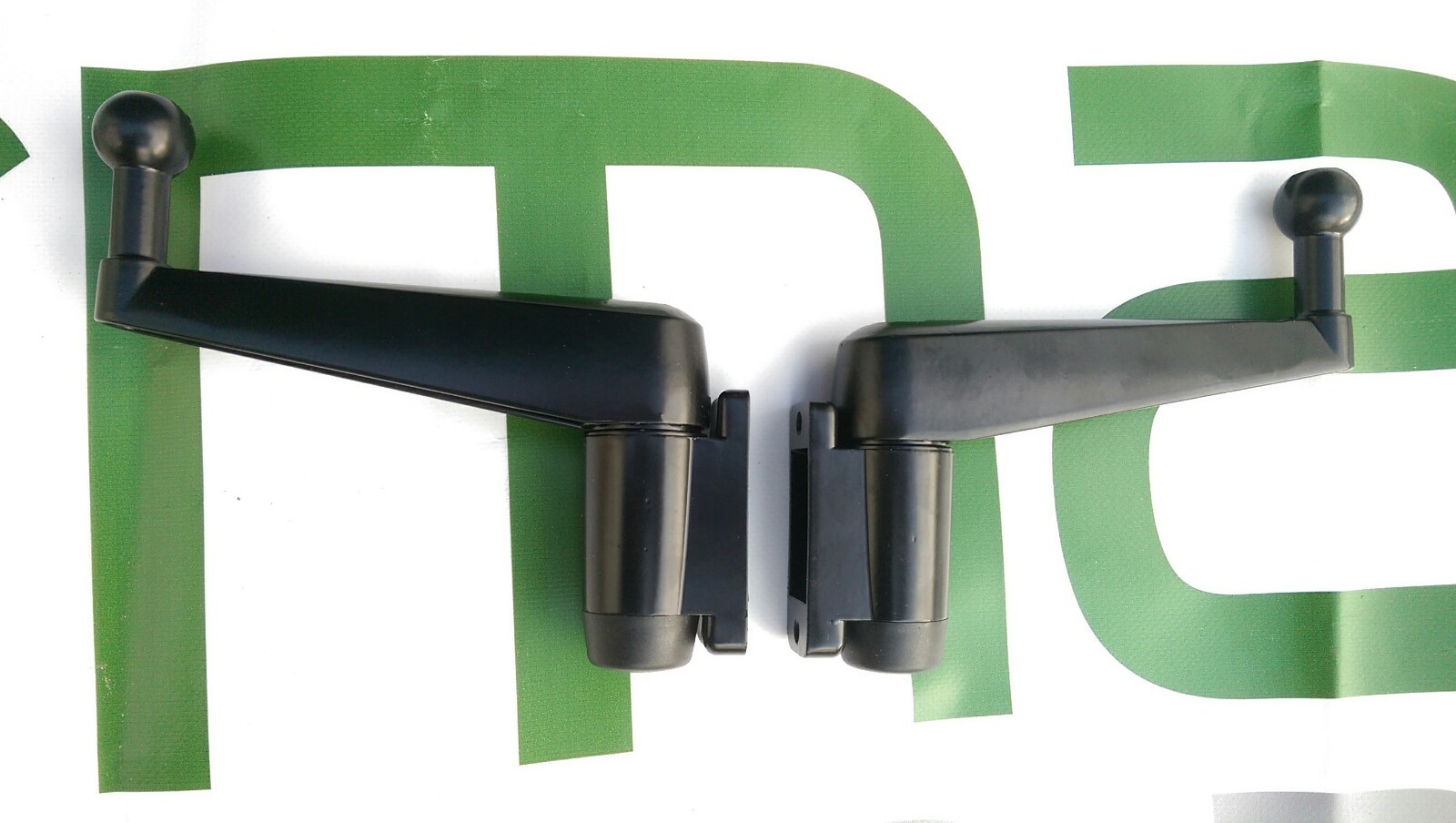 Land Rover Defender 90, 110, Door Mirror Arm Set, Black Finish, MTC5083 ...