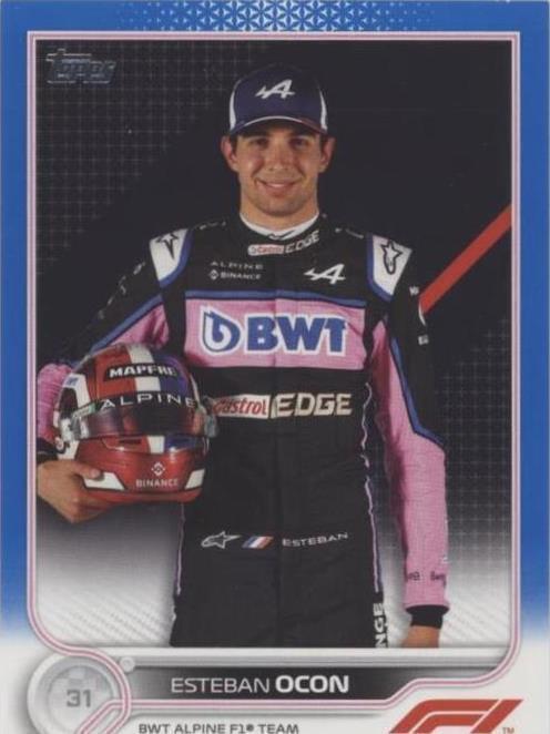 2022 Topps Formula 1 - F1 Racers Esteban Ocon #41 Blue /99 for sale ...