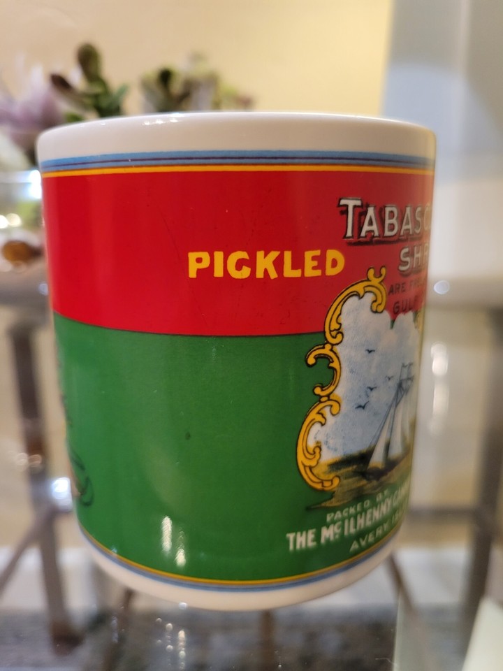 Large Mouth Tabasco Brand Shrimp Mug Cup w/ Wraparound Graphic | eBay