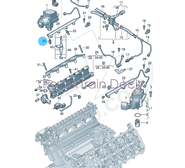 Bosch OEM Fuel Injection Pressure Sensor 06J906051C For Audi Q5 Q7 A4 ...