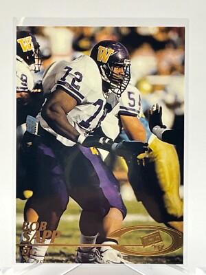 1997 Press Pass NCAA Football Card #27 Bob Sapp Washington Huskies Pro ...