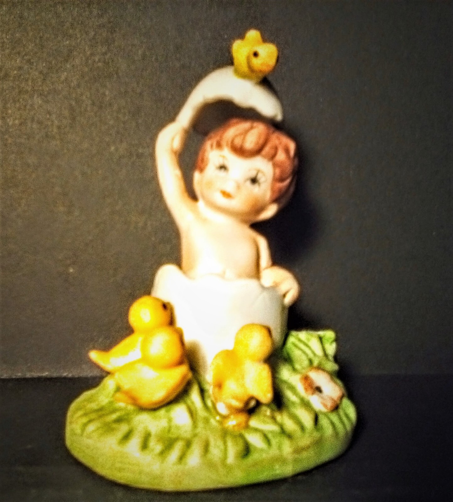 VINTAGE! The Cutest Baby Popping Out of An Eggshell And Surrounded by ...