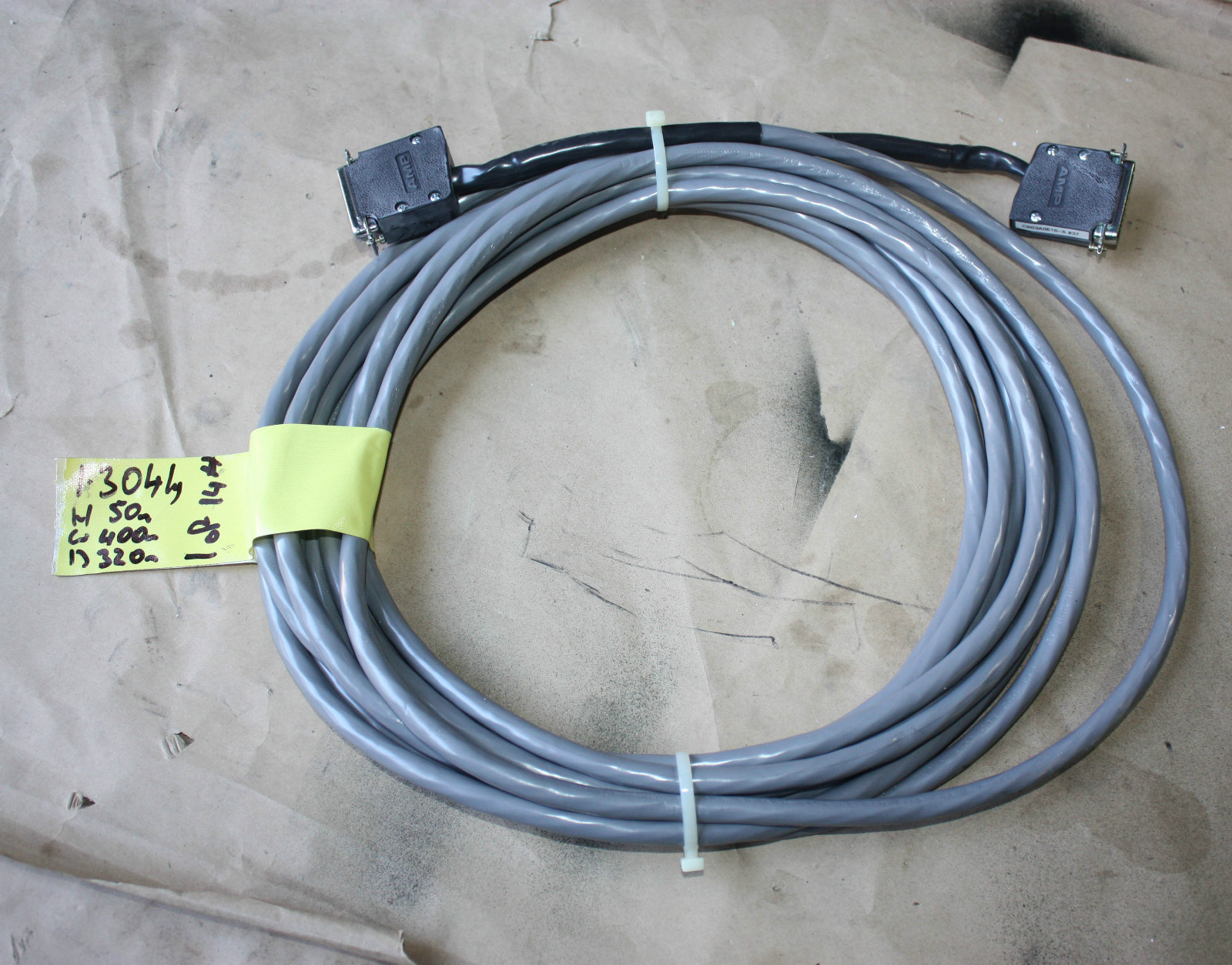 approx 8m Belden 8459 cable with AMF multi pin couplings D sub 25 pin ...