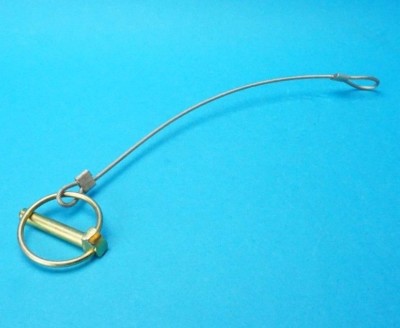 1 x 8mm Lynch Pin with Plastic Coated Cable - Trailer Tail Gate - Brian ...