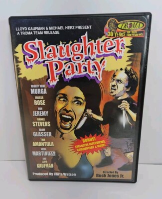 Slaughter Party (DVD, 2005, Troma) Lloyd Kaufman, Ron Jeremy, Felissa ...