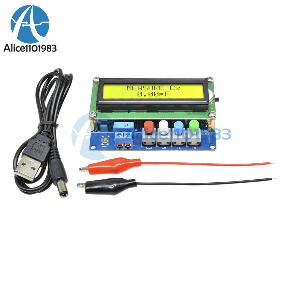 Digital LC100-A LCD High Precision Inductance Capacitance L/C Meter ...