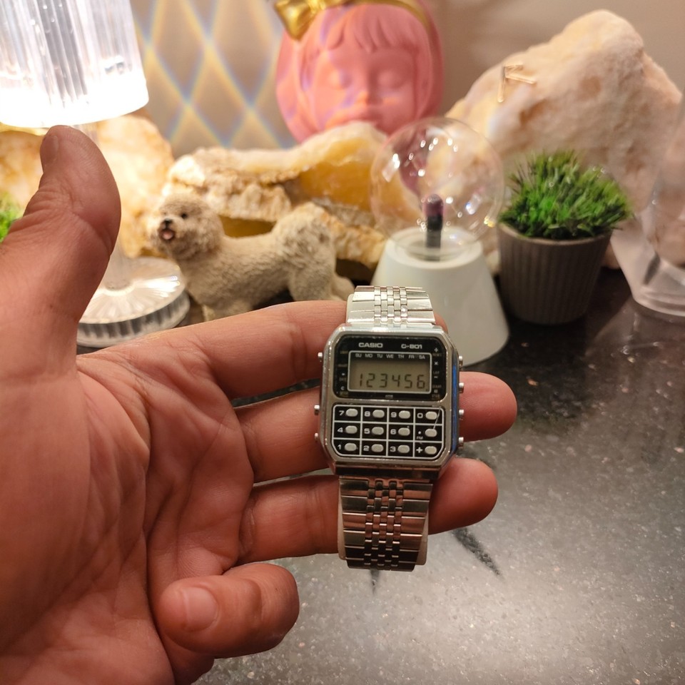 1980s Vintage and Rare 2 Black Edition CASIO C-701 & C-801, 133 ...