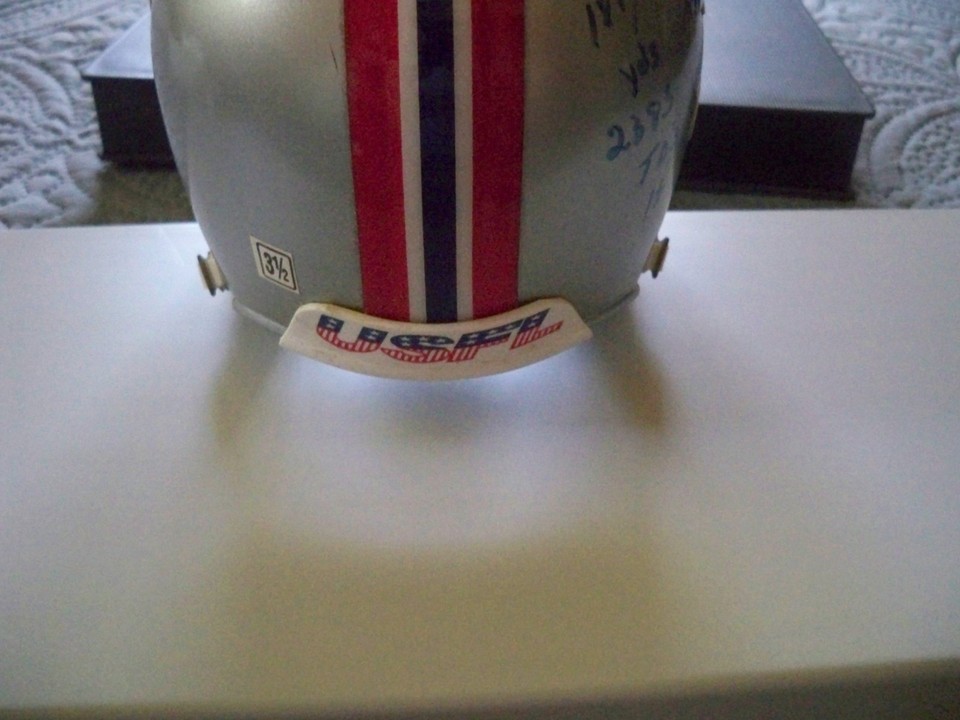 VINTAGE USFL CHICAGO BLITZ Mini Helmet) signed by Greg Landry- NO COA ...