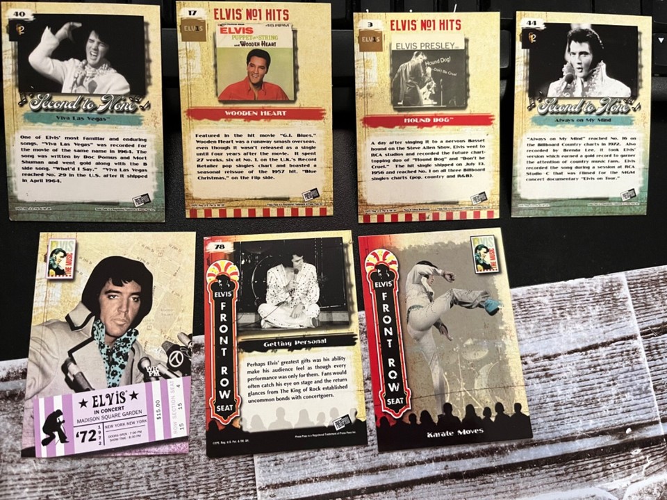 Lot of 7 Elvis Trading Cards Great condition - Free Shipping | eBay