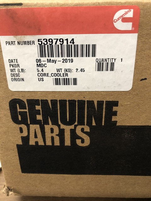 Cummins OEM Oil Cooler 5397914 With Both Gaskets for sale online | eBay