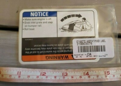 CLOCKWISE ROLLOVER YAMAHA KAWASAKI WAVERUNNER SEADOO STICKER JET SKI ...