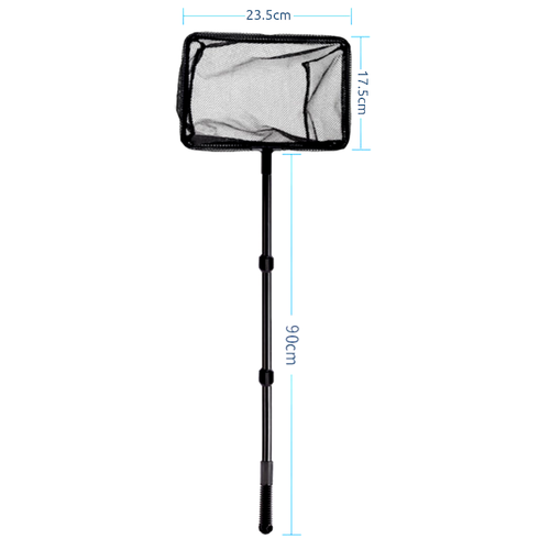 Aquarium Telescopic Fish Tank Net Extendable Handle Netting Pond Koi ...