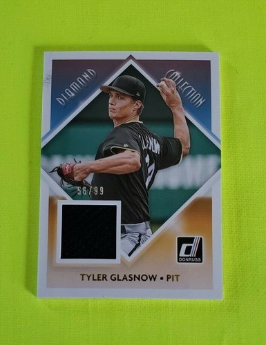 2018 Donruss Diamant Collection Souvenirs Or # Dctg Tyler Glasnow Sn 56 ...