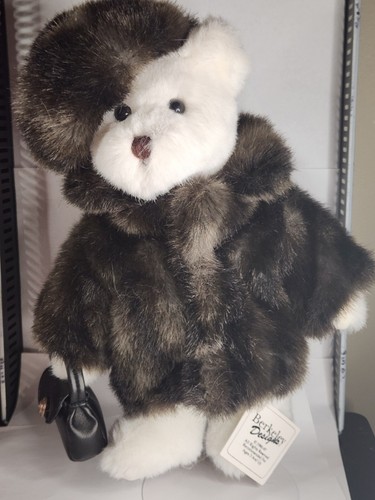 Vtg 1990 Berkeley Designs White Teddy Bear Plush Stuff Animal Faux Fur ...