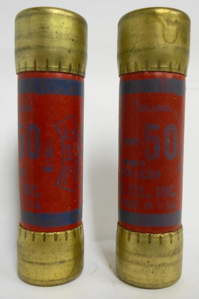 Eagle Electric 655 Fuse 50A 250VAC (Lot of 2) | eBay