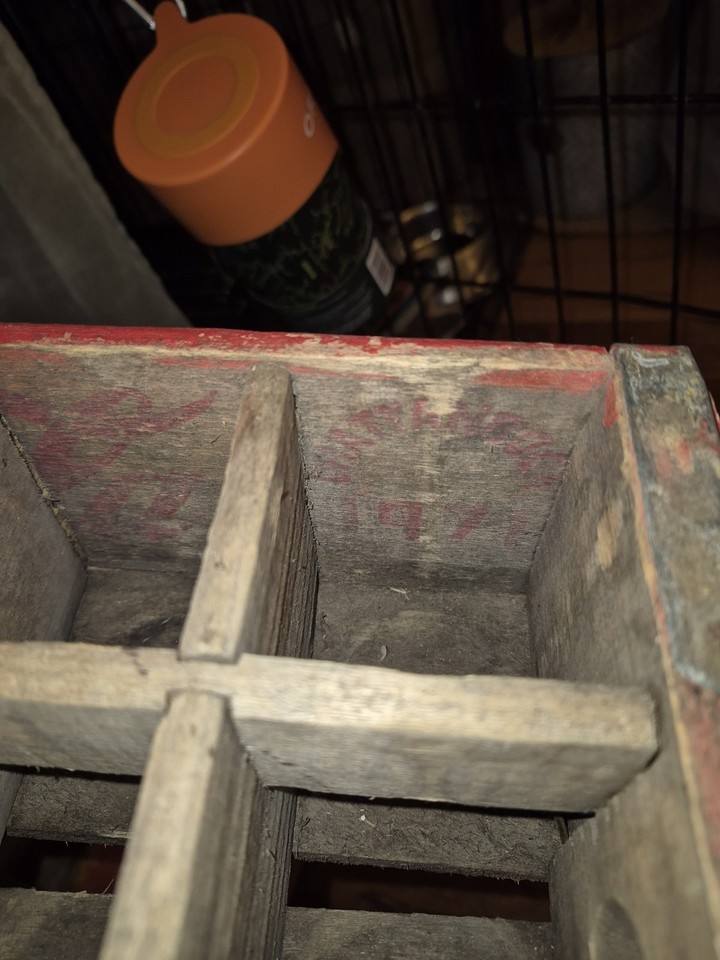 Vintage Coca-Cola Coke Red Wooden 24 Bottle Crate 1971 Chattanooga TN ...