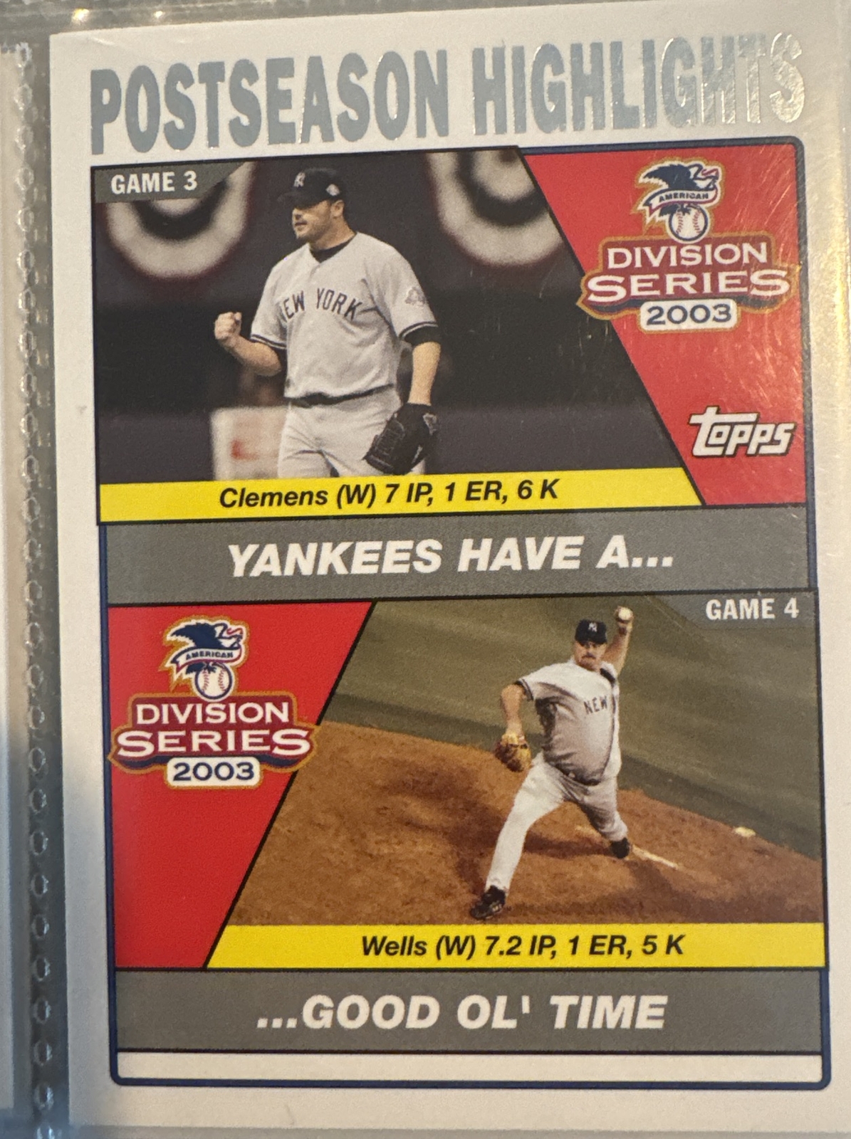 Topps 2004 POSTSEASON HIGHLIGHTS Baseball Card - YOU Pick - Complete ...