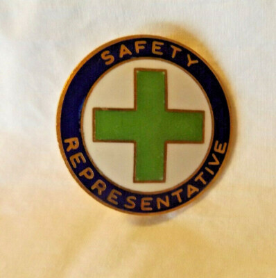 GREEN CROSS Safety Representative PIN Pinback Button Badge ENAMEL | eBay