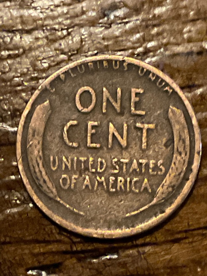 1944 Lincoln Wheat Penny Denver Mint One Cent Coin Rim Error "L" In ...