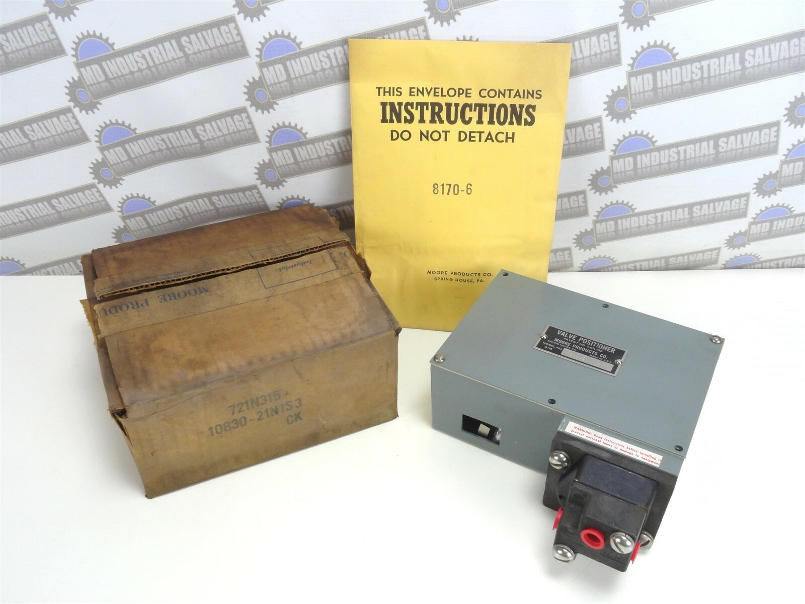 SIEMENS MOORE - VALVE POSITIONER - PN: 721N315 w/ Instructions (NEW in ...