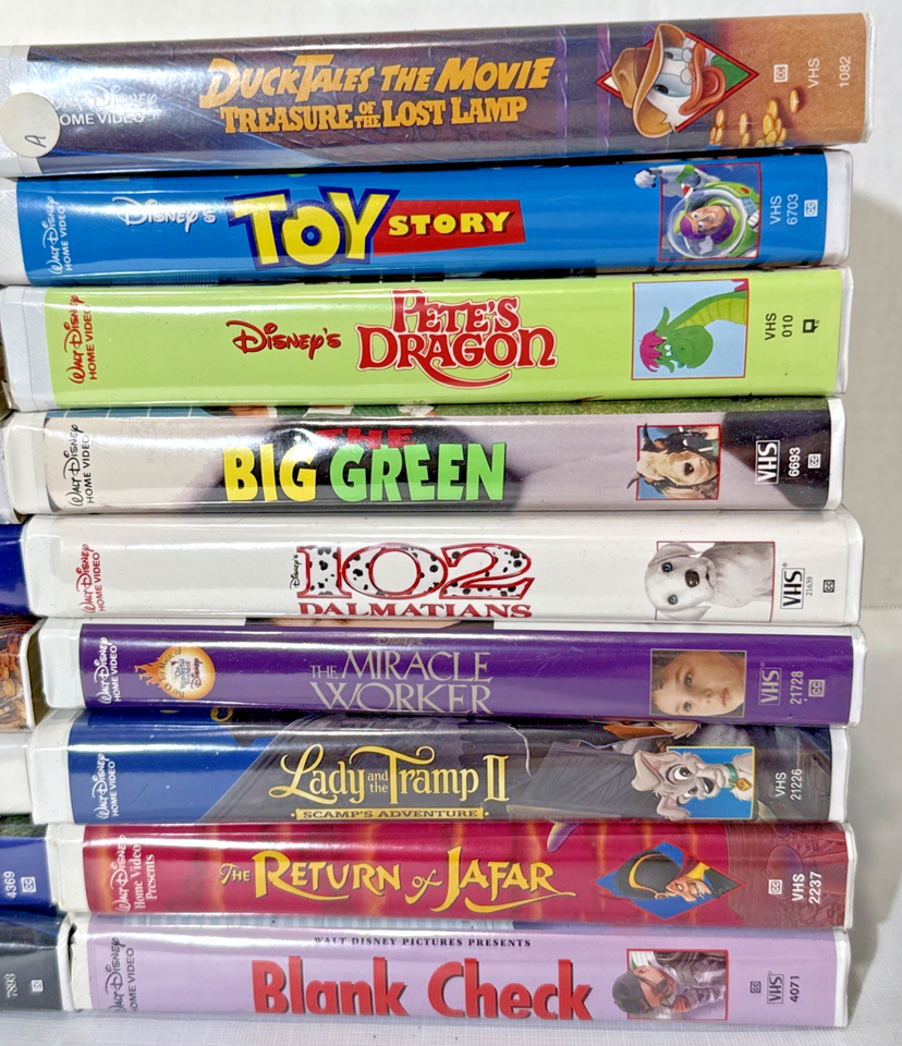 Lot Of 18 New Sealed Clamshell VHS Tapes | Walt Disney Random Titles ...