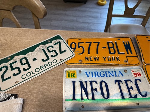 Bulk Lot Of 13 Flat License Plates | eBay