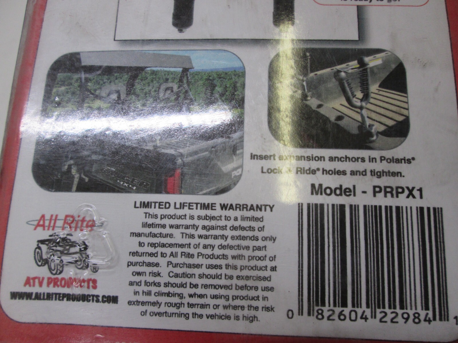 ALL RITE PACK RACK - PACKRACK PLUS single FOR ATV TOOL GUN HOLDER ...