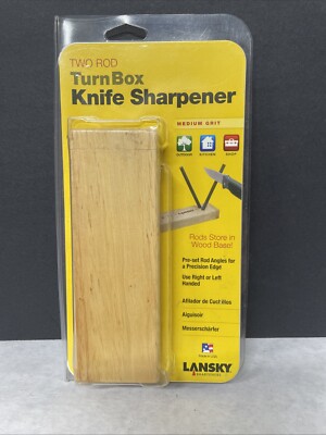 Lansky Two Rod Turn Box Knife Blade Tool Sharpener | eBay