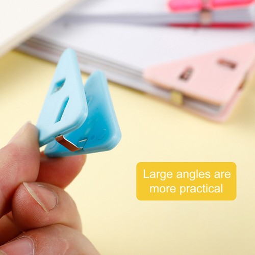 36pcs Binding Supplies Triangular Paper Clip Document Book Corner ...
