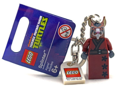 LEGO SPLINTER KEYRING TEENAGE MUTANT NINJA TURLES 850838 KEYCHAIN TMNT ...
