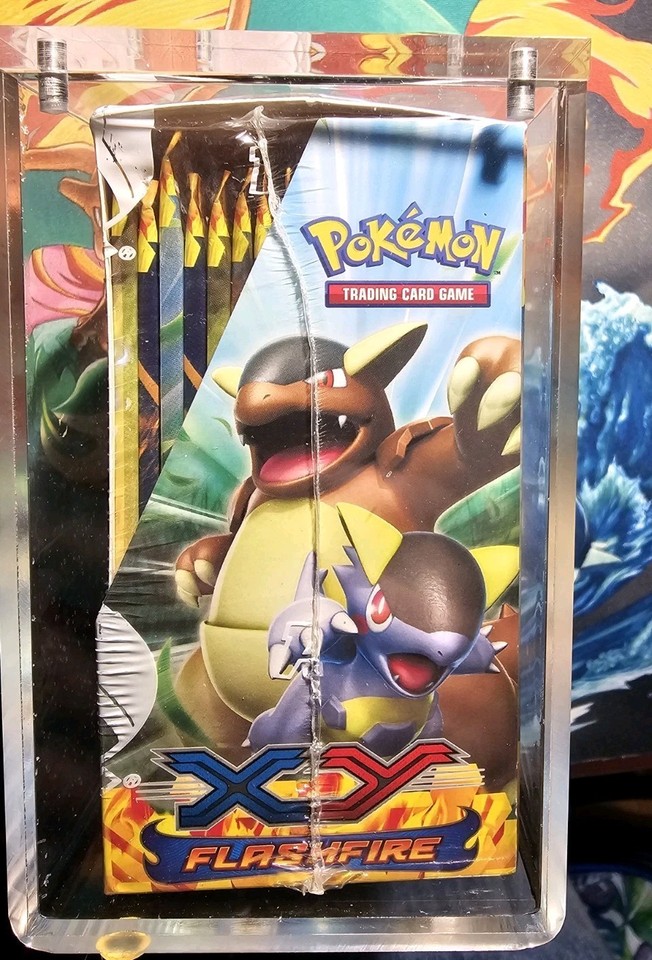 2014 Pokémon XY Flashfire Booster Box Sealed with Acrylic Case | eBay