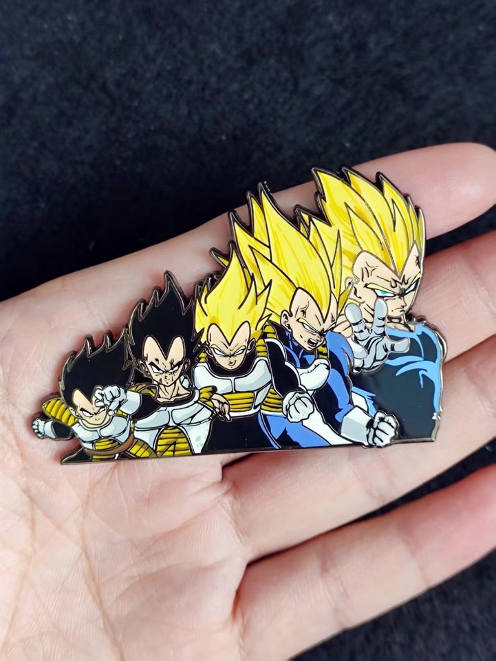 Super Vegeta Evolution Enamel 2.8" Pin Metal Badge Brooch Anime Gift | eBay