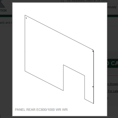 PANEL REAR EC800/1000 WR WR #3021740-01 | eBay